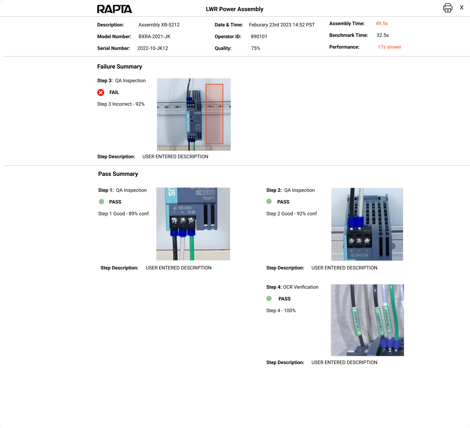 Panel and Wire Inspection - Rapta Inc