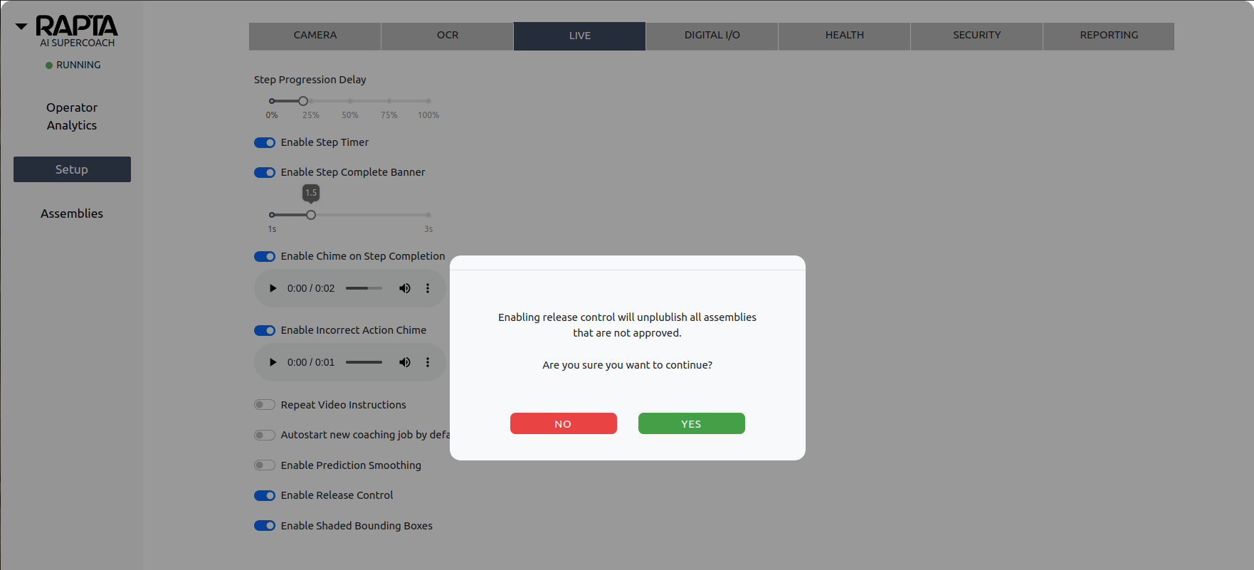 Release Control - Rapta Inc
