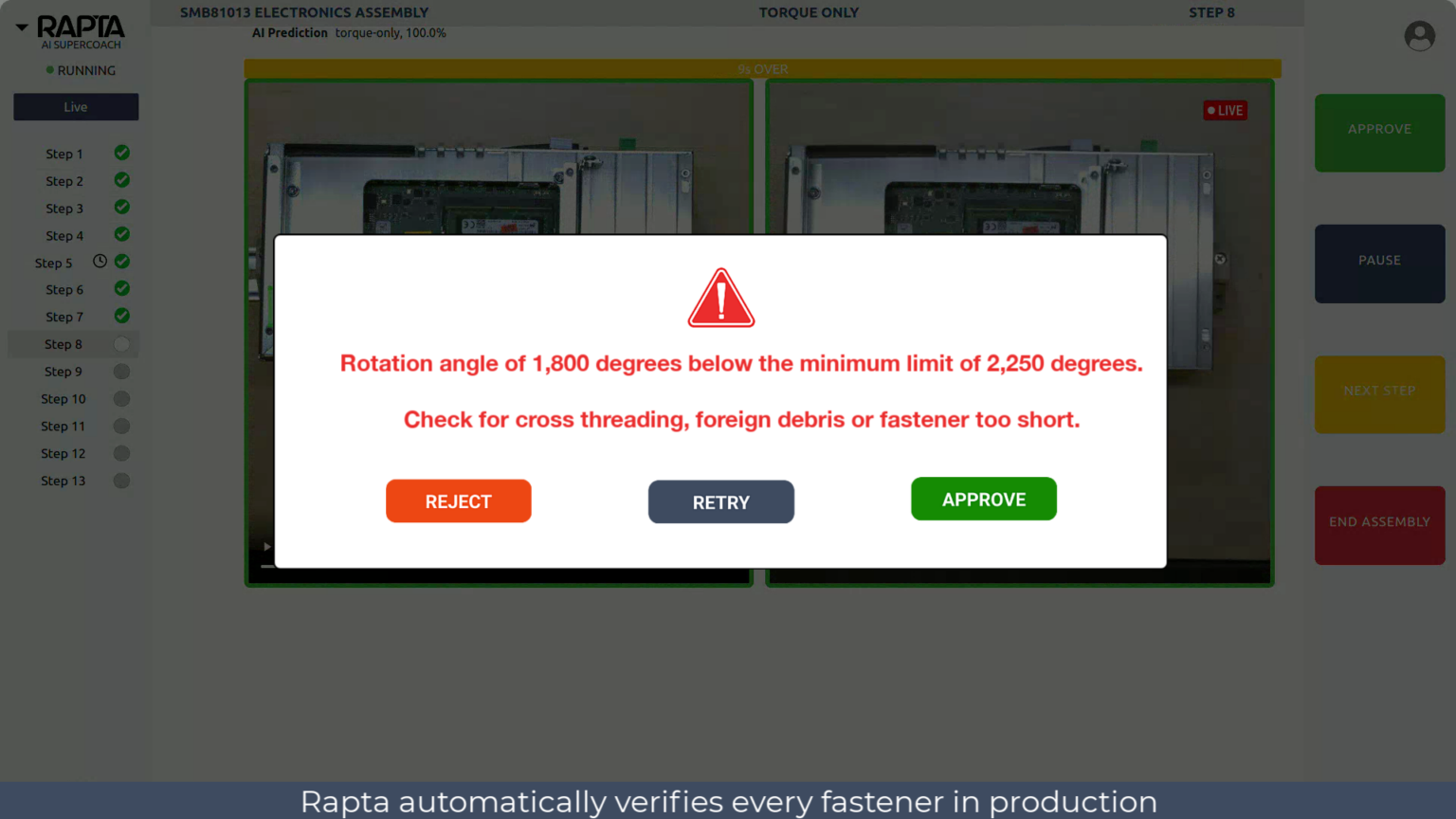 Digital Torque Verification for every Fastener - Rapta Inc