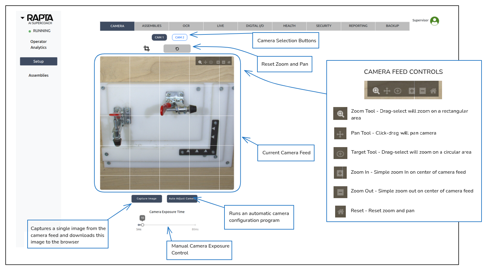 Setup Pages - Platform Configuration - Rapta Inc